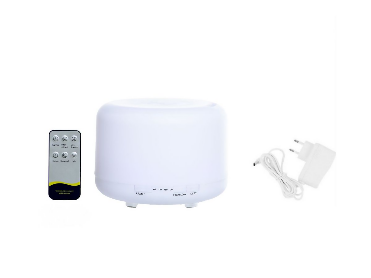 LED 500ML Aroma Diffuser Atomizer Air Humidifier With Remote And Adapt ...