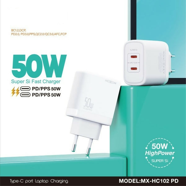 50W High Power Mini Size Portable Type-c Charger – WooTech Online ...
