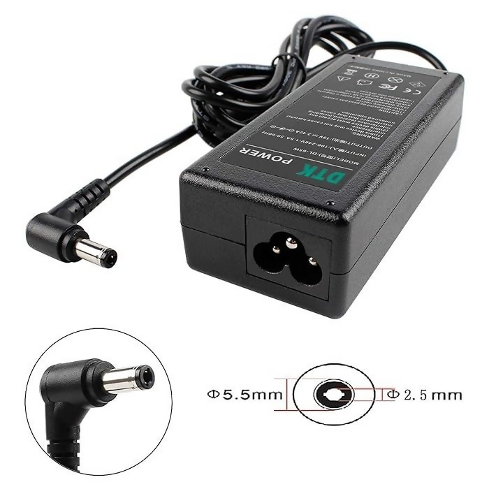 Laptop Charger Compatible with Asus 19V 3.42A 65W - 5.5x2.5mm – WooTech ...