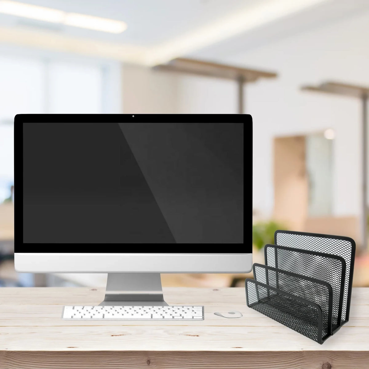 Metal Mesh Desktop Shelf File DIviders Document Organizer – WooTech ...