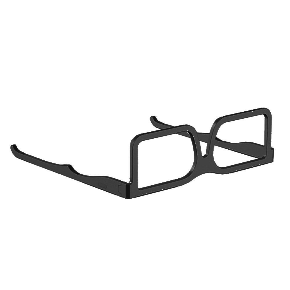 Portable Glasses Shape Folding Aluminum Laptop Cooling Stand - Black ...