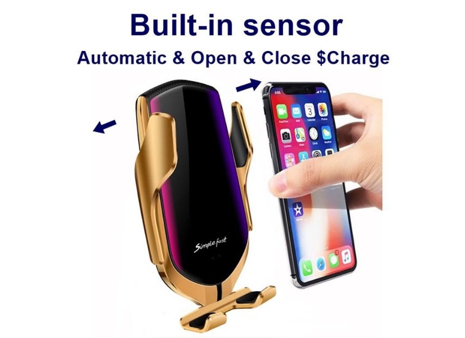 Andowl Car wireless Charger - Q-A252 - Gold – WooTech Online Wholesaler ...