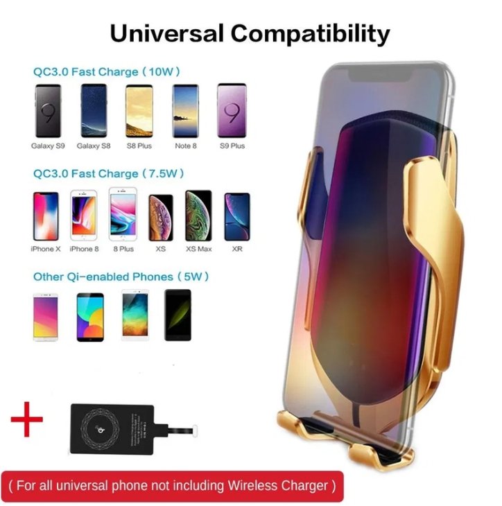 Andowl Car wireless Charger - Q-A252 - Gold – WooTech Online Wholesaler ...